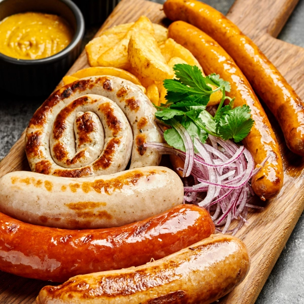 Ассорти из колбасок — Мясо на гриле — Папа's beer garage — Доставка Bellini